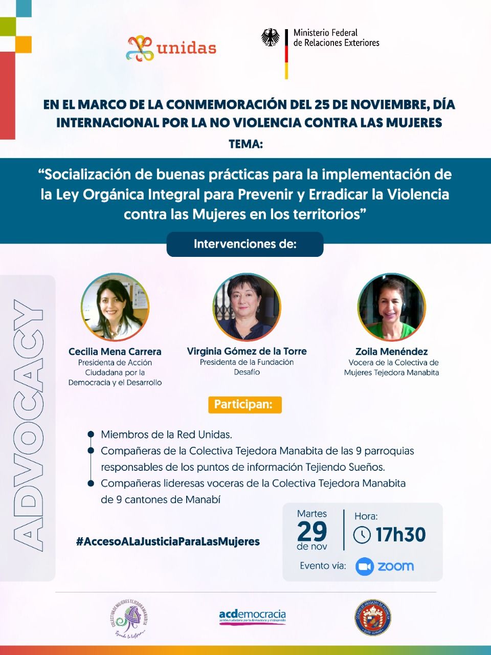 Socialización de buenas prácticas para la implementación de la Ley Orgánica Integral para ...